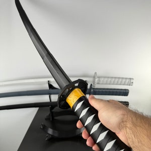 32" Collapsible Retractable Sword Katana Replaceable Blade , 3D Printed ...