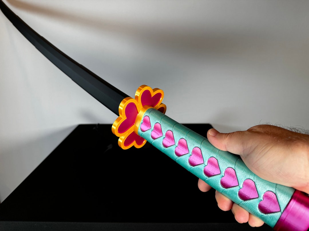 32" Collapsible Retractable Sword Katana Replaceable Blade , 3D Printed ...