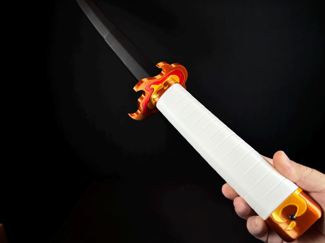 32" Collapsible Retractable Sword Katana Replaceable Blade , 3D Printed ...