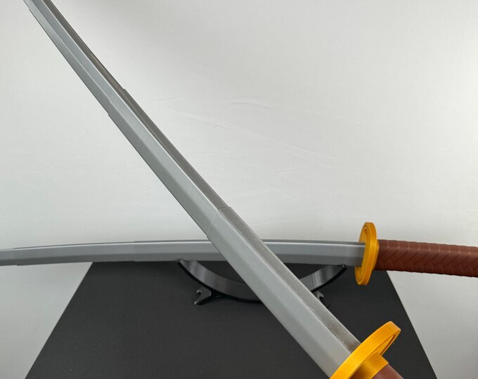 32" Collapsible Retractable Sword Katana Replaceable Blade , 3D Printed ...