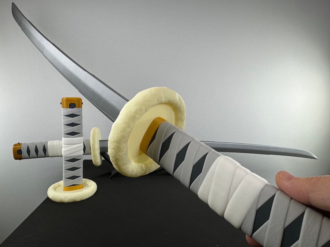 32" Collapsible Retractable Sword Katana Replaceable Blade , 3D Printed ...