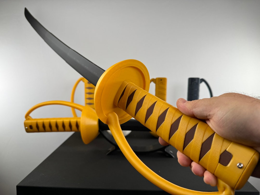 32" Collapsible Retractable Sword Ace Replaceable Blade , 3D Printed ...