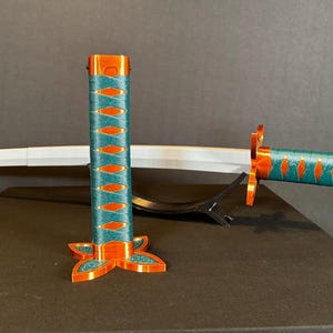 32" Collapsible Retractable Sword Katana Replaceable Blade , 3D Printed ...