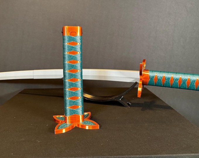 32" Collapsible Retractable Sword Katana Replaceable Blade , 3D Printed ...