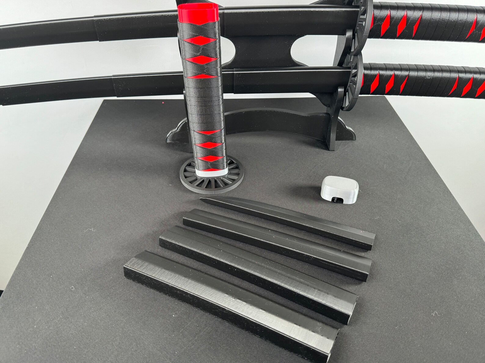 32" Collapsible Retractable Sword Katana Replaceable Blade , 3D Printed ...