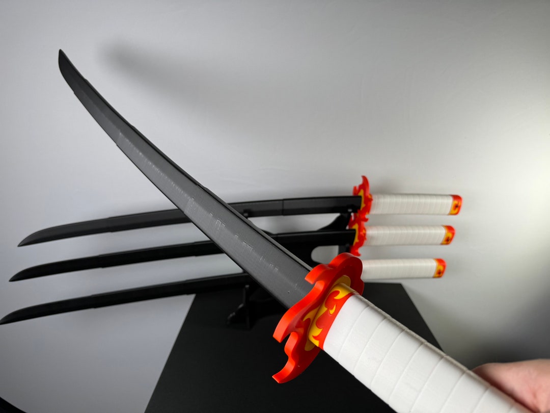 32 Collapsible Retractable Sword Katana Replaceable Blade , 3D Printed ...