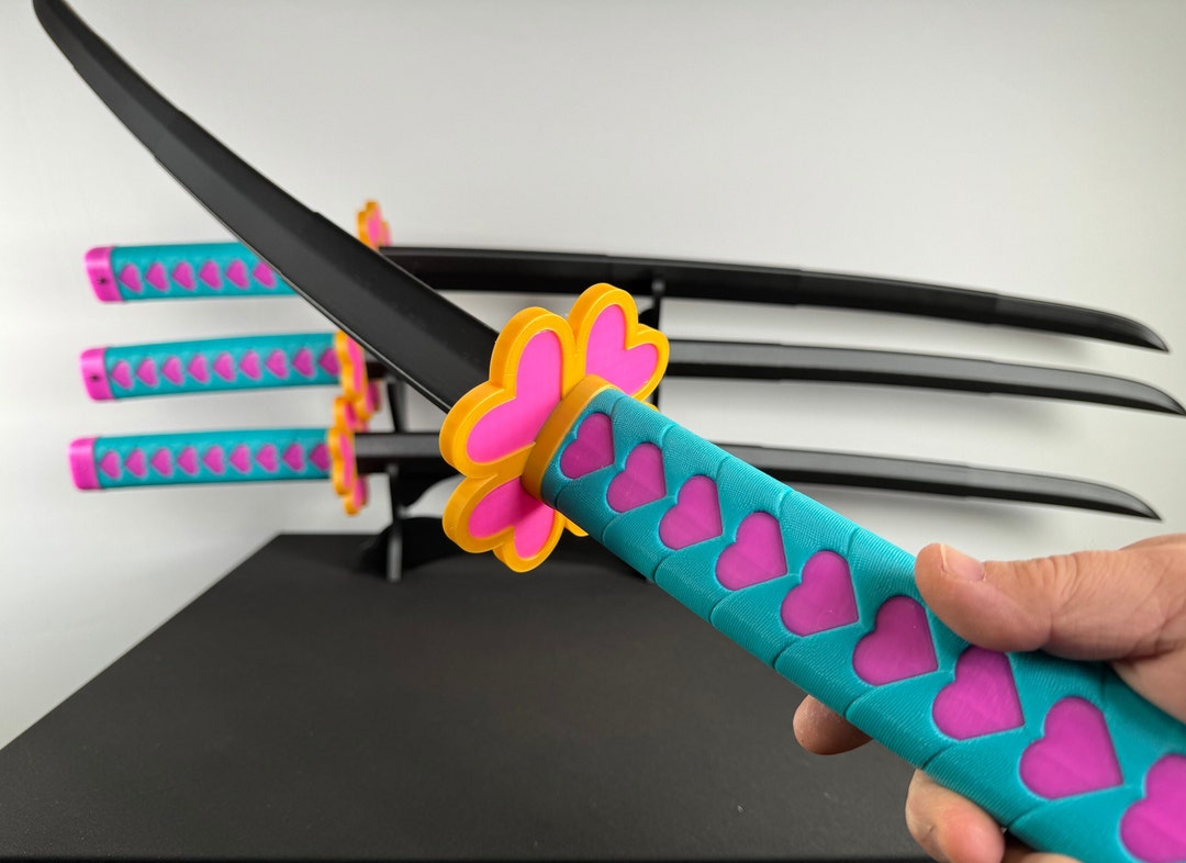 32 Collapsible Retractable Sword Katana Replaceable Blade , 3D Printed ...