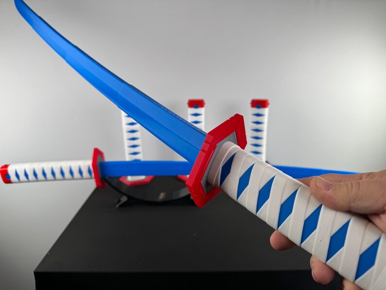 32" Collapsible Retractable Sword Katana Replaceable Blade , 3D Printed ...