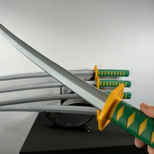 32" Collapsible Retractable Sword Katana Replaceable Blade , 3D Printed ...