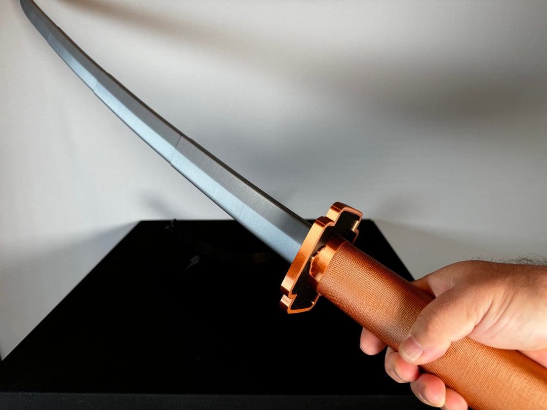 32" Collapsible Retractable Sword Katana Replaceable Blade , 3D Printed ...