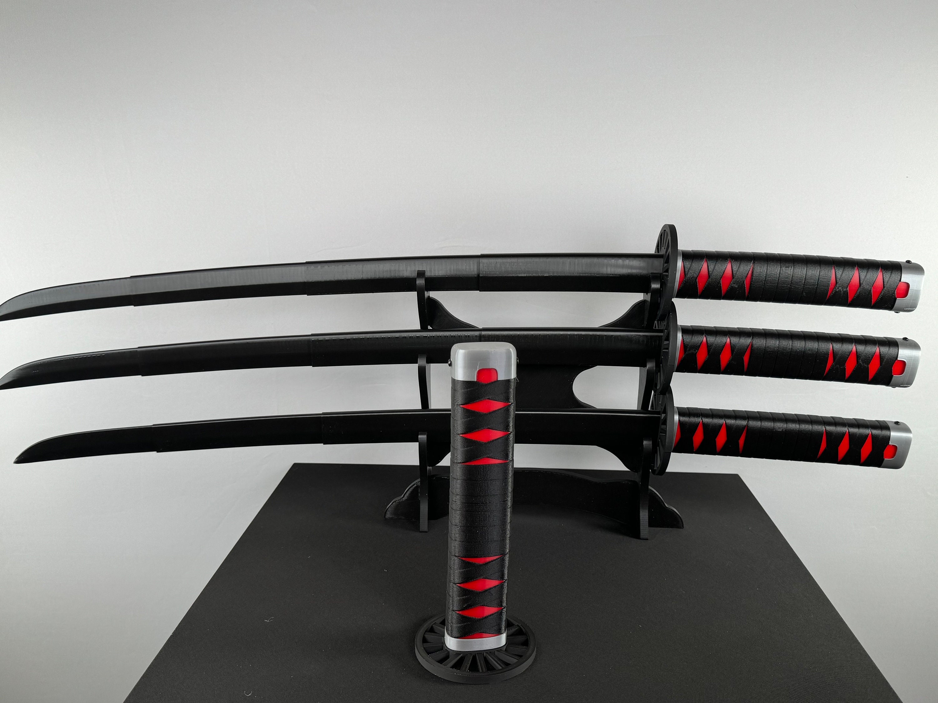 32" Collapsible Retractable Sword Katana Replaceable Blade , 3D Printed ...