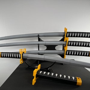 32" Collapsible Retractable Sword Katana Replaceable Blade , 3D Printed ...