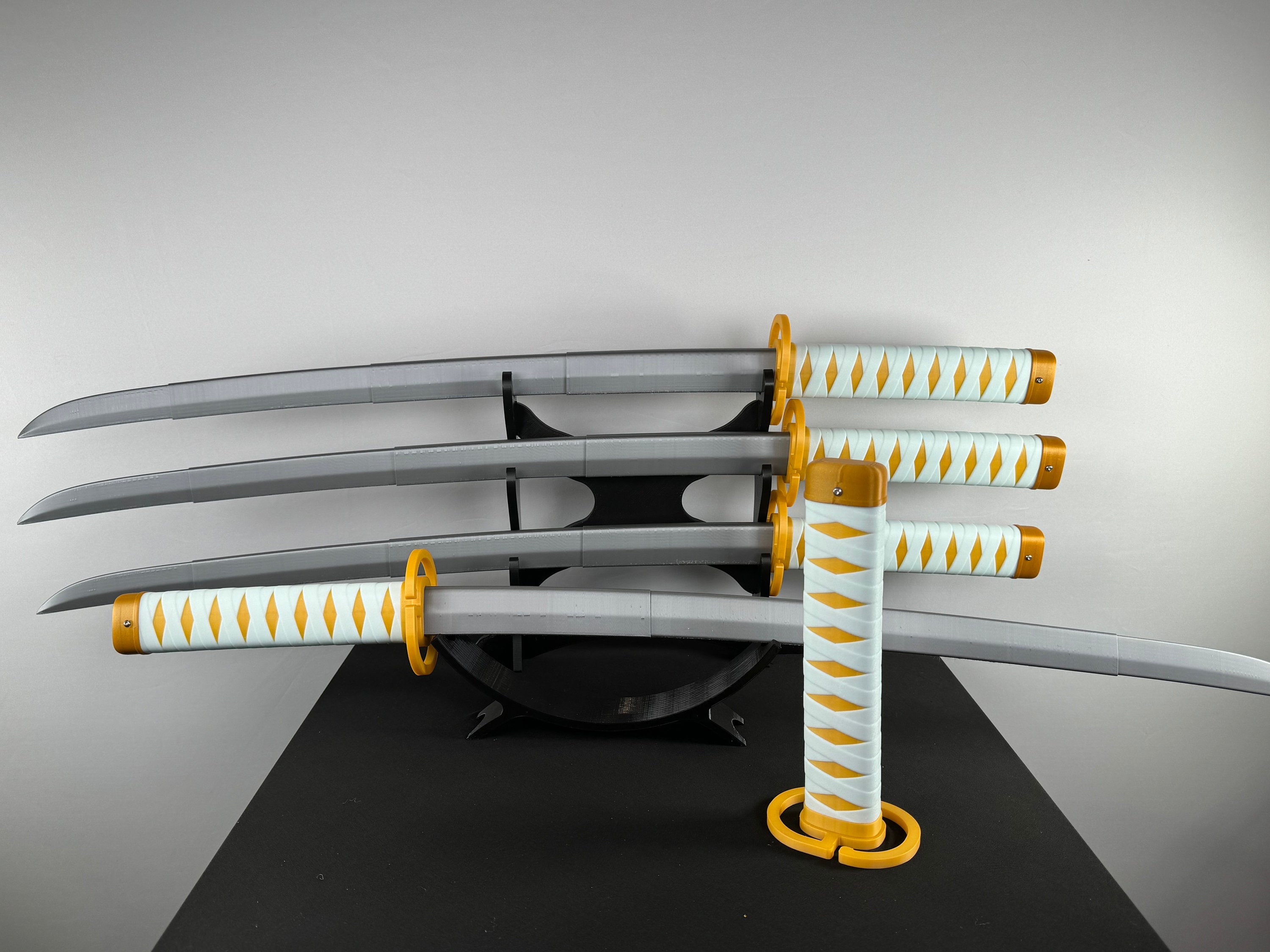 32" Collapsible Retractable Sword Katana Replaceable Blade , 3D Printed ...