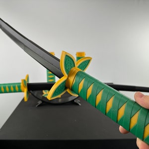 32" Collapsible Retractable Sword Katana Replaceable Blade , 3D Printed ...