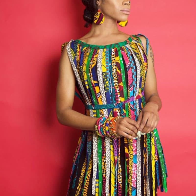 Ankara Necklace - Etsy