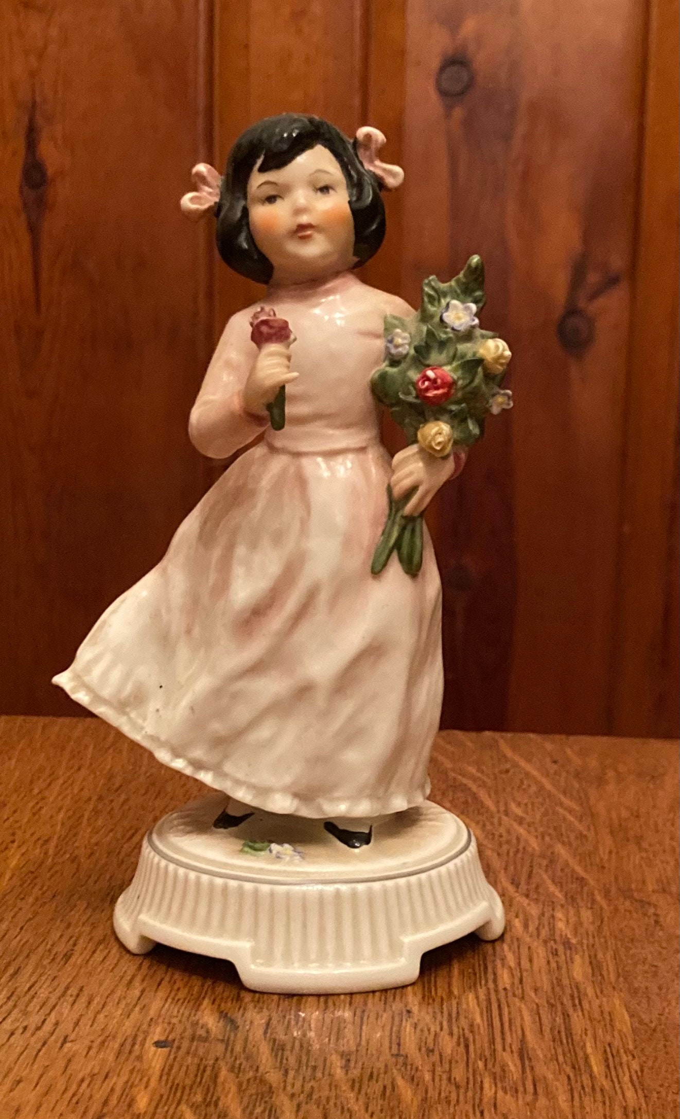 1960s Goebel Young Girl Flower Bouquet her First Bouquet Lore 204 ...