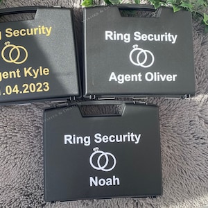 Personalised Ring Security Box, Ring Security Case, Wedding Briefcase ...