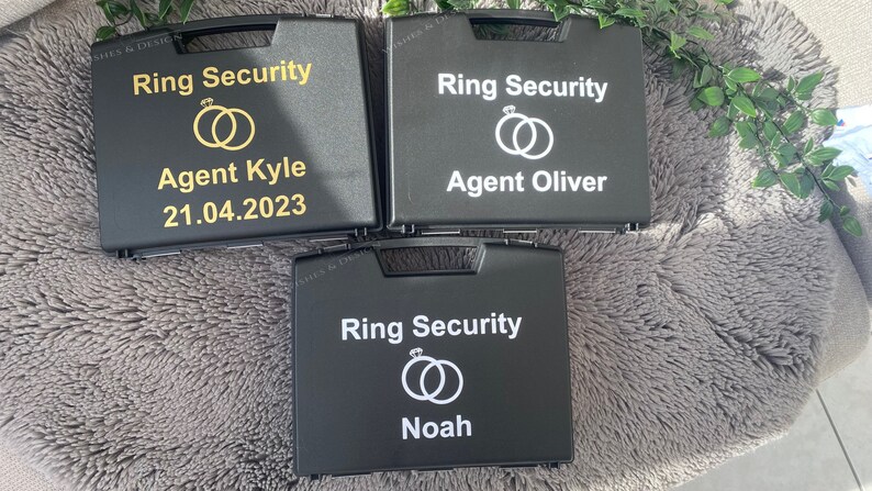 Personalised Ring Security Box Ring Security Case Wedding - Etsy