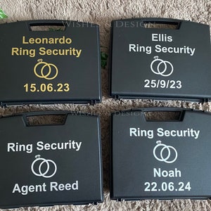 Personalised Ring Security Box, Ring Security Case, Wedding Briefcase ...