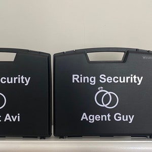 Personalised Ring Security Box, Ring Security Case, Wedding Briefcase ...