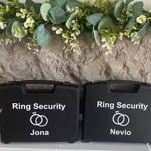 Personalised Ring Security Box, Ring Security Case, Wedding Briefcase ...