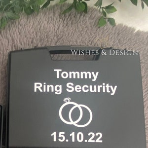Personalised Ring Security Box, Ring Security Case, Wedding Briefcase ...