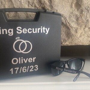 Personalised Ring Security Box, Ring Security Case, Wedding Briefcase ...