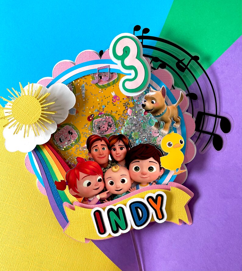 Cocomelon Cake Topper Party Theme Birthday Children Kids Gift ...