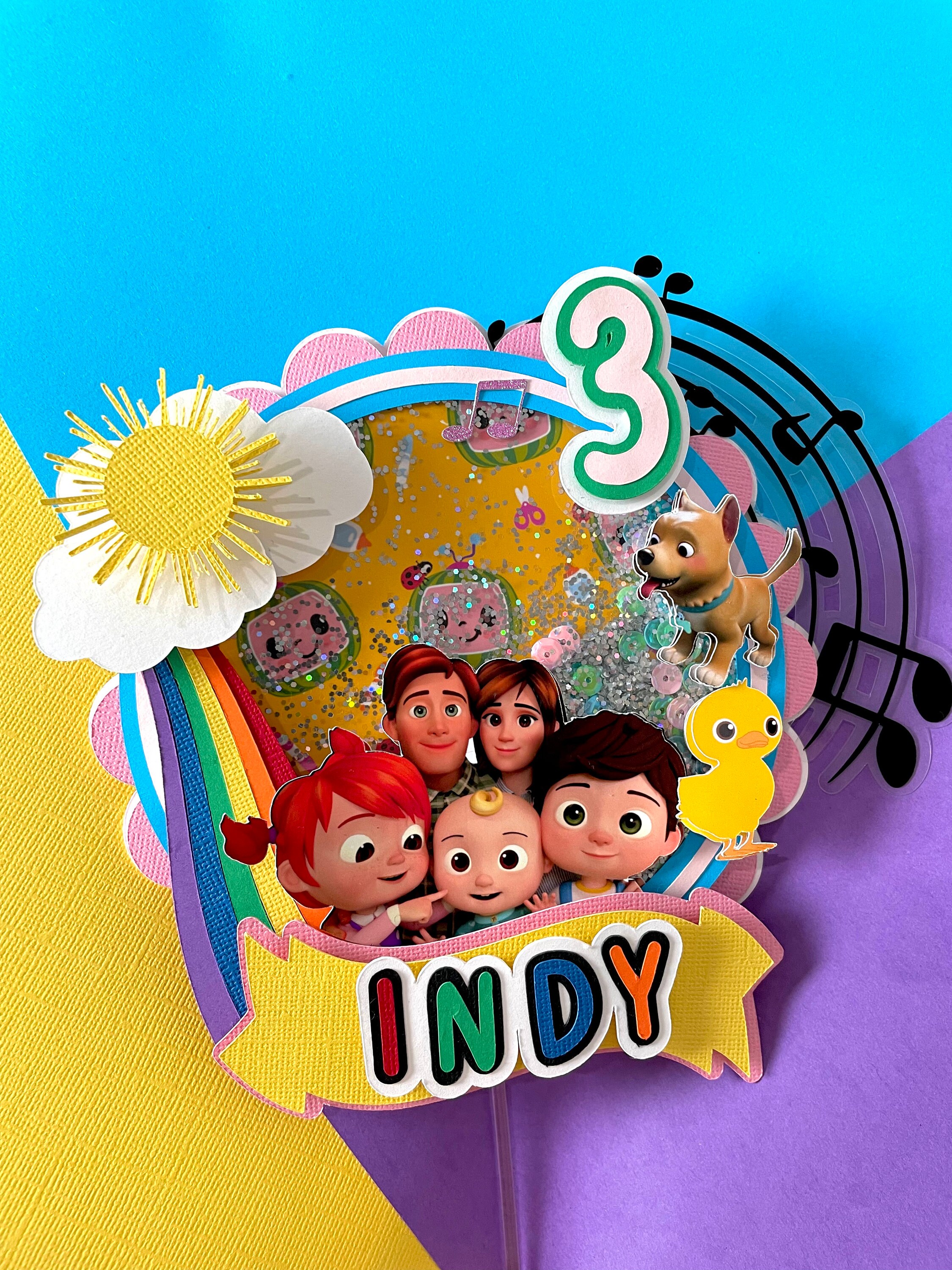 Cocomelon Cake Topper Party Theme Birthday Children Kids Gift ...