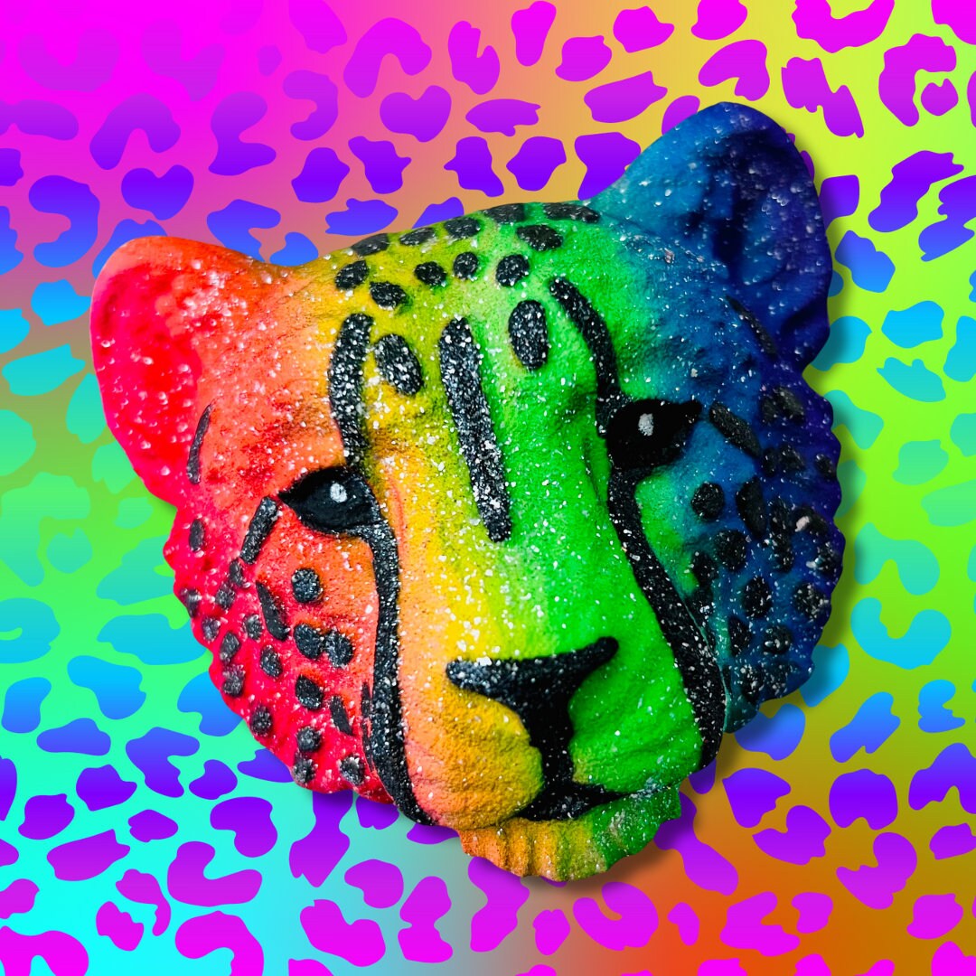 Totally Killer Cheetah Frank Bath Bomb / Summerween - Etsy