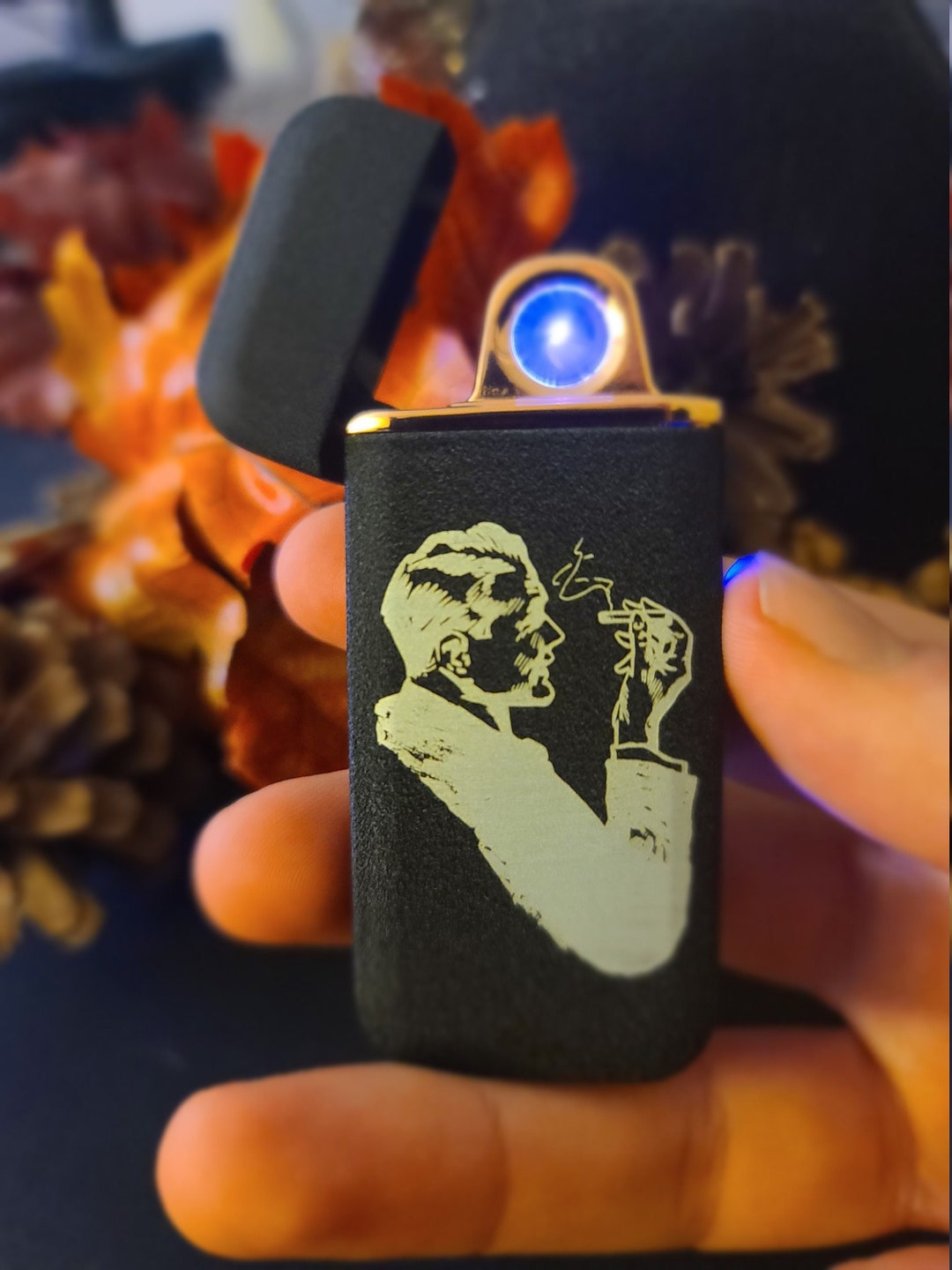 Custom Engraved Lighter, Metal USB Rechargeable Lighter, Electric ...