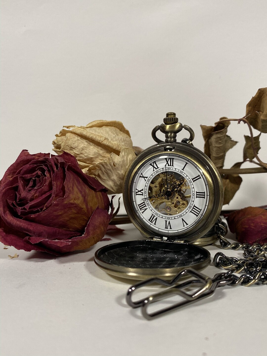 Vintage Style Pocket Watch, Personalized Pocket Watch, Engraved Pocket ...