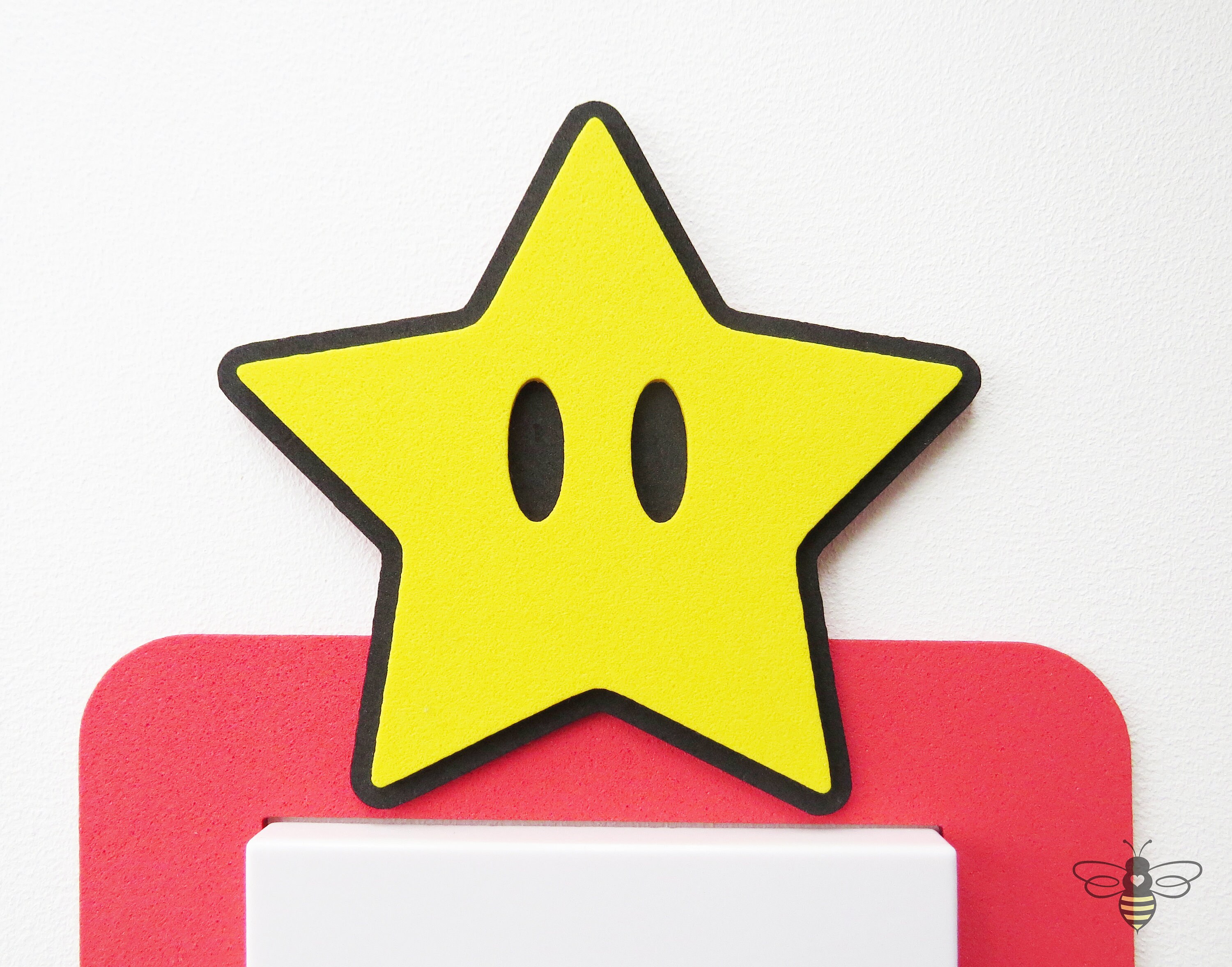 Super Mario Star Light Switch Surround Gaming Games Craft - Etsy UK