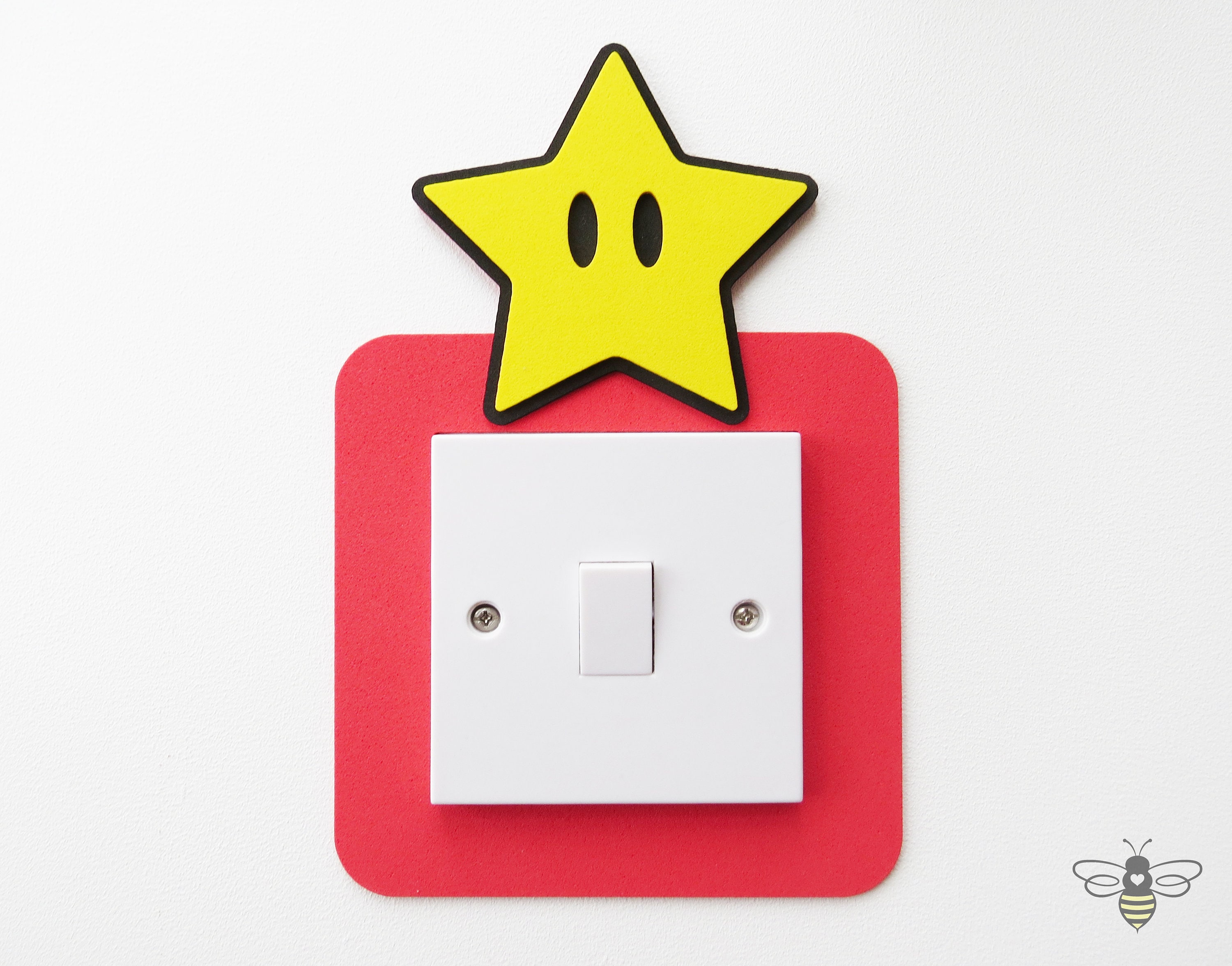 Super Mario Star Light Switch Surround Gaming Games Craft - Etsy UK