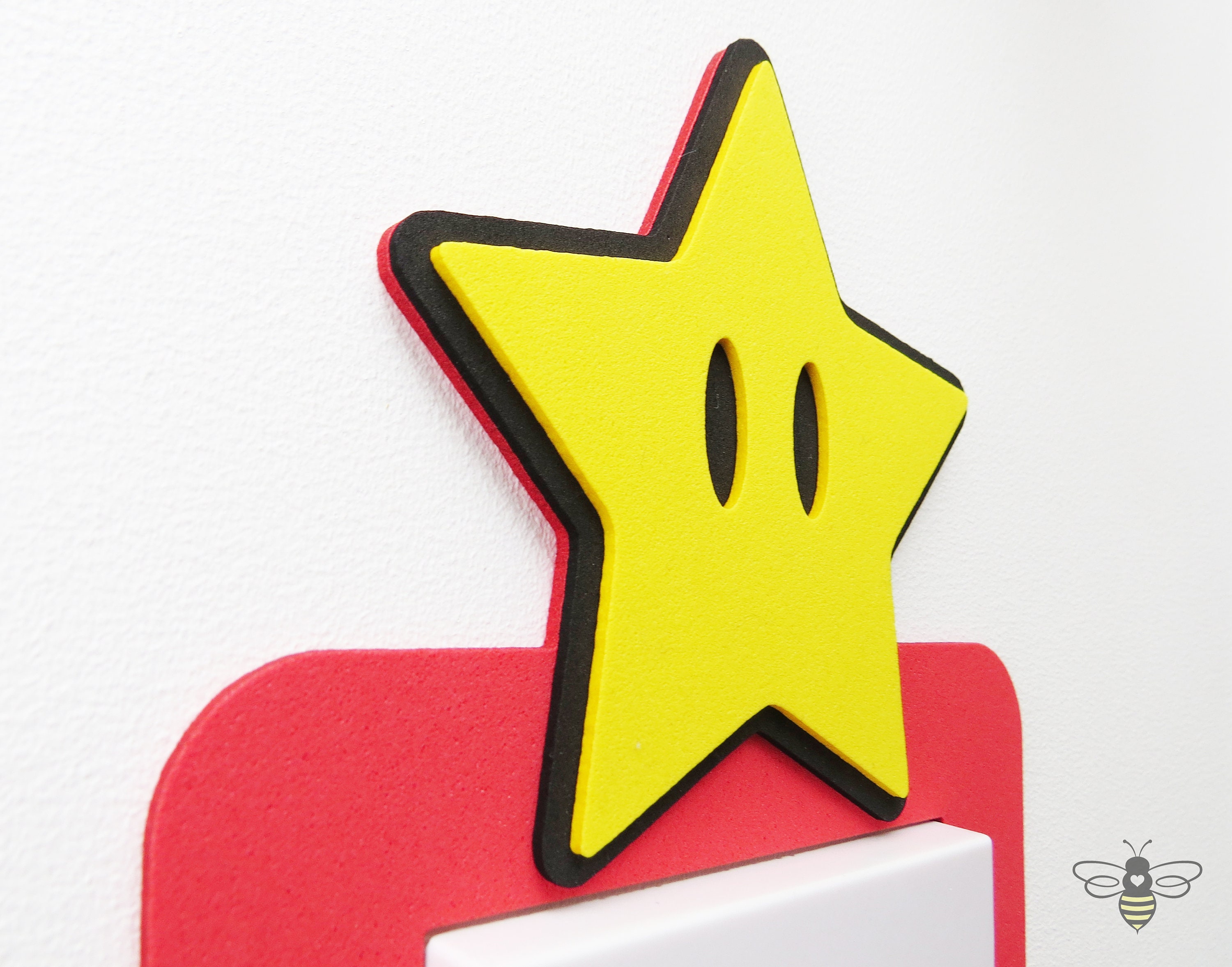 Super Mario Star Light Switch Surround Gaming Games Craft - Etsy UK