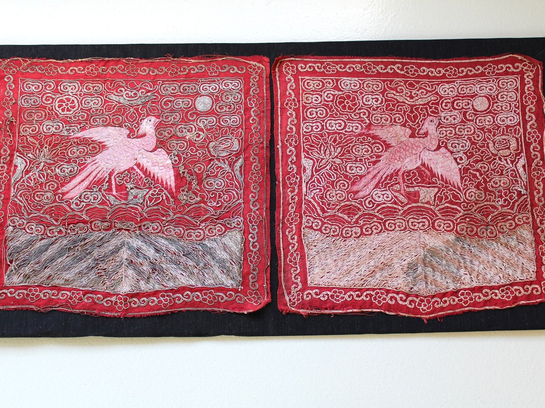 19th Century Qing Dynasty Ninth Rank Civilian Mandarin Squares Worn by ...