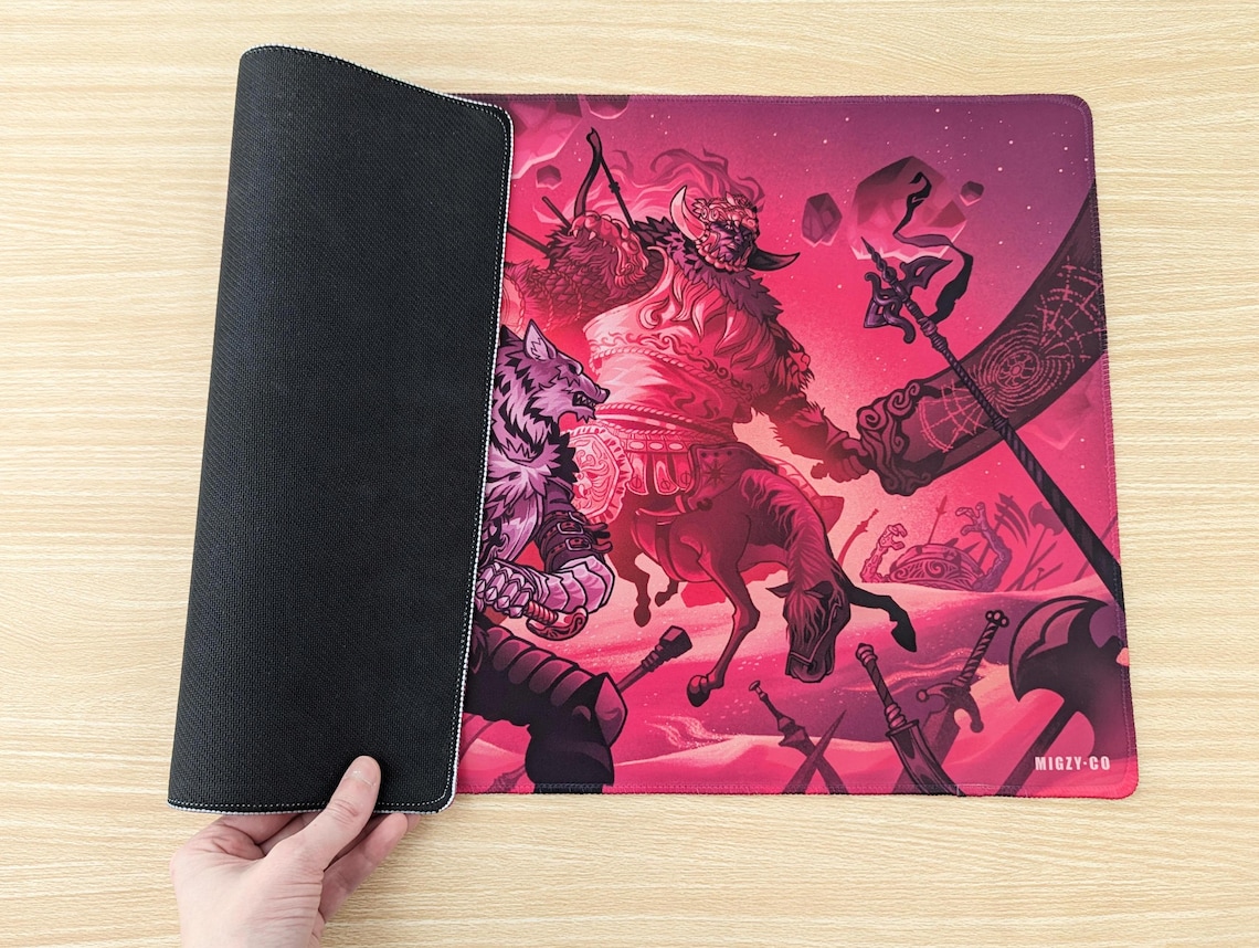 Playmat for Gaming PC Desk Pad Pink Video Game Gift for Nerd Decor for ...