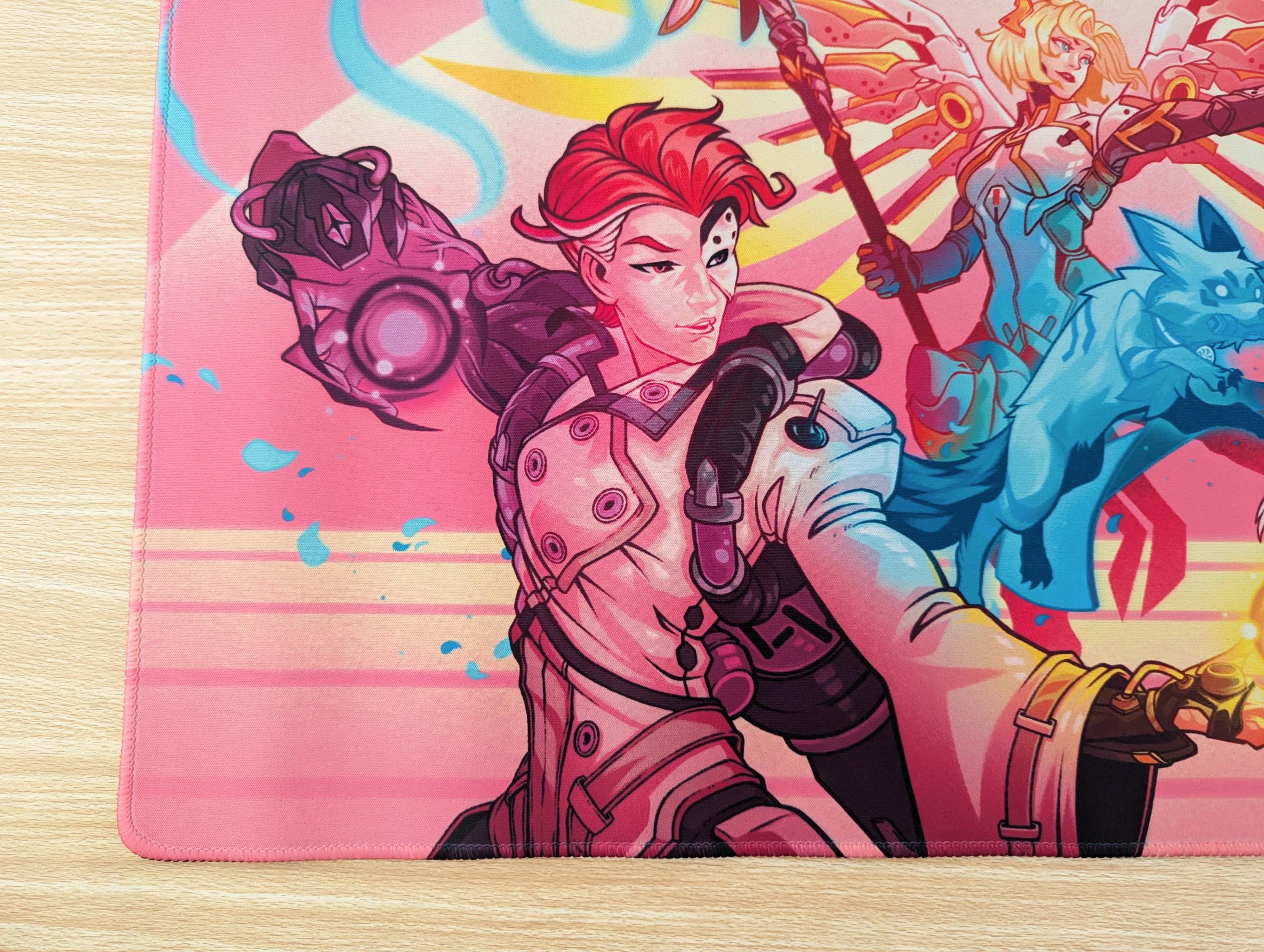 TCG Playmat for Gaming Desk Pad Pink Decor for Gaming Room Accessories ...