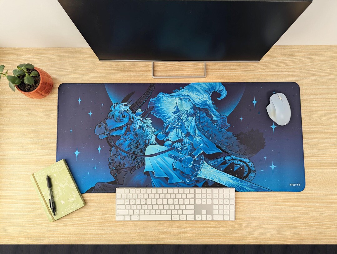 Witchy PC Mat for Gaming PC Desk Mat Dark Fantasy Decor for Office Desk ...