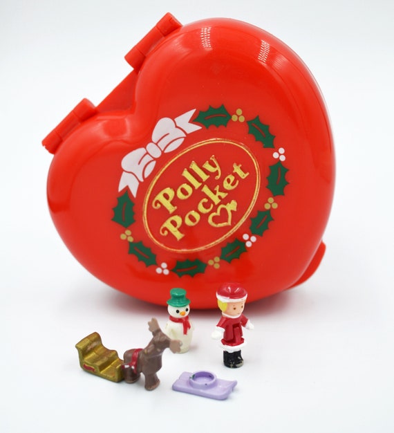 Vintage Polly Pocket Polly Pocket Christmas Red Heart - Etsy