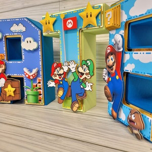 Mario 3D Letter Centerpiece: Super Mario Party Decoration - Etsy