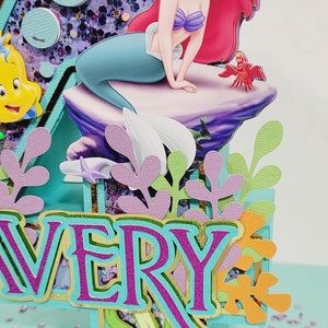 Little Mermaid 3D Number, Little Mermaid Party Decoration, Little ...