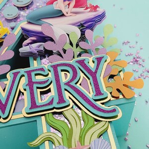 Little Mermaid 3D Number Little Mermaid Party Decoration Little Mermaid ...