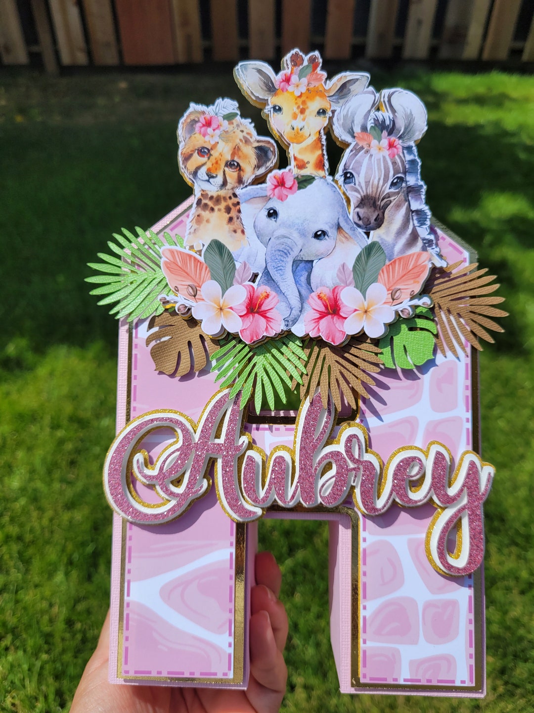 Pink Safari, Pink Safari Decoration, Pink Safari Baby Shower, Girl ...