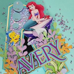 Little Mermaid 3D Number Little Mermaid Party Decoration Little Mermaid ...