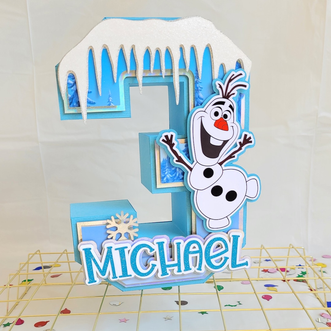 Olaf Birthday Decoration, Olaf Party Decoration, Olaf Centerpieces ...