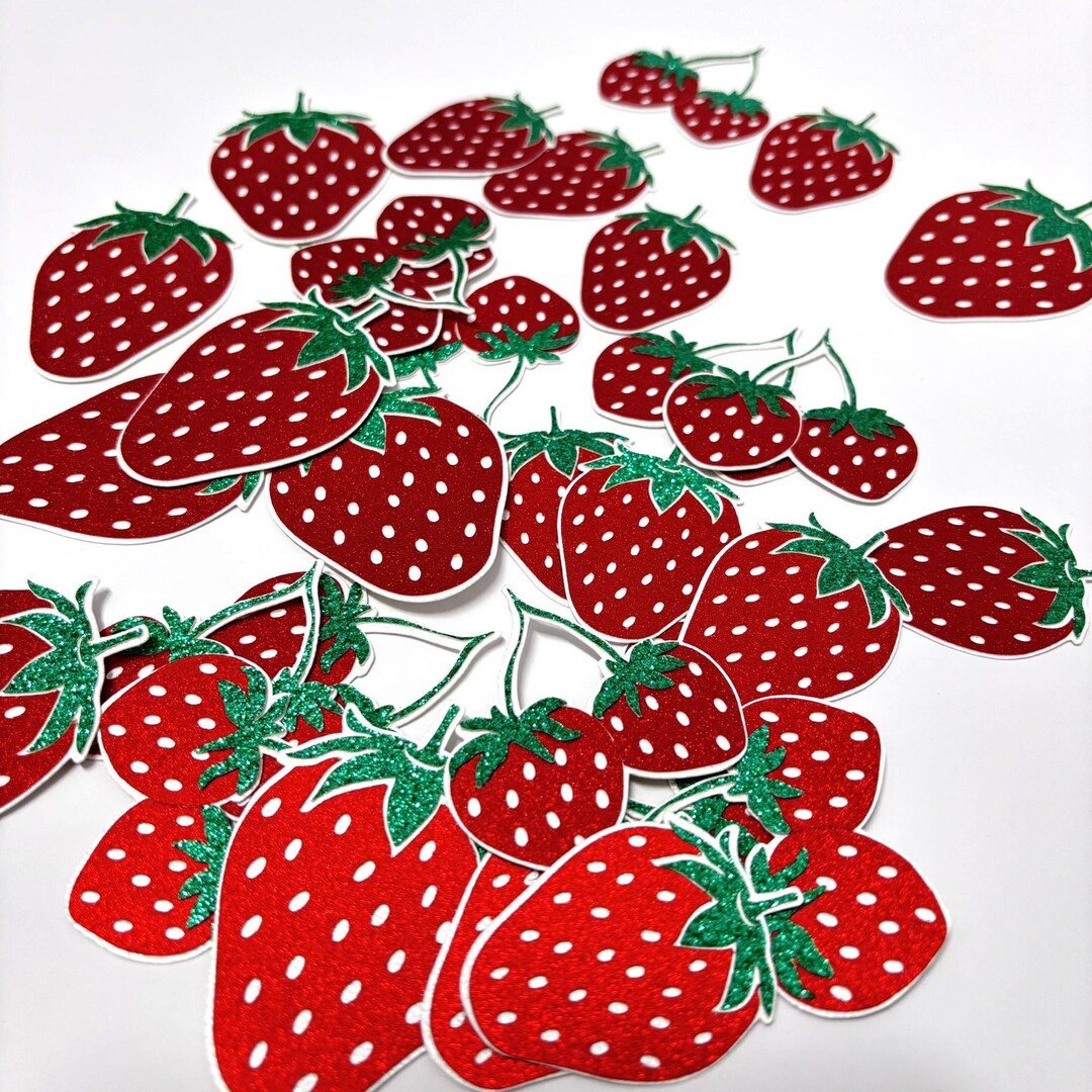 Strawberry Die Cut, Strawberry Cutouts, Strawberry Party Decoration ...