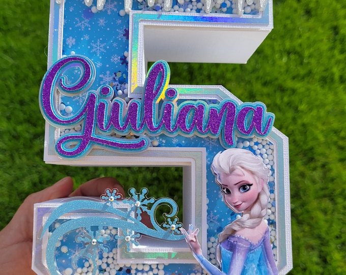Frozen Elsa Number for Birthday Party - Etsy