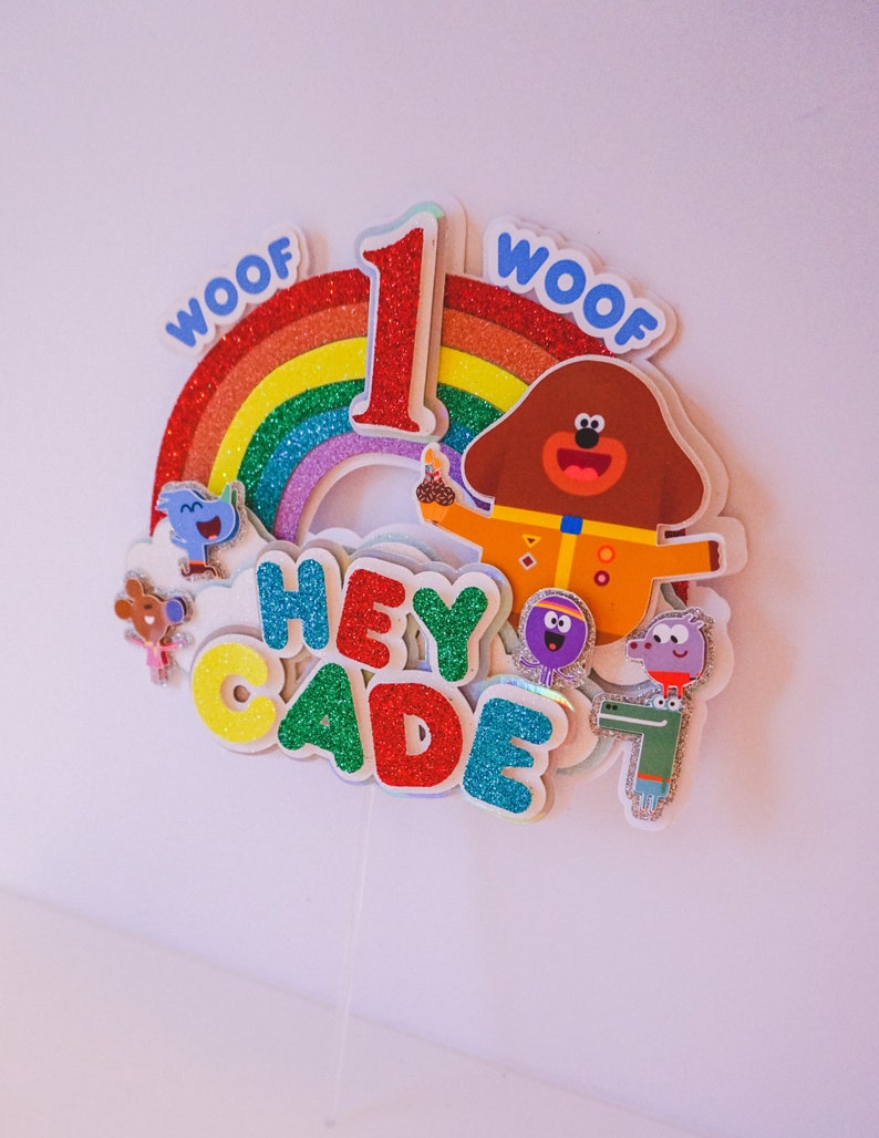 HEY DUGGEE 3D Cake Topper Personalised Hey Duggee Inspired - Etsy UK