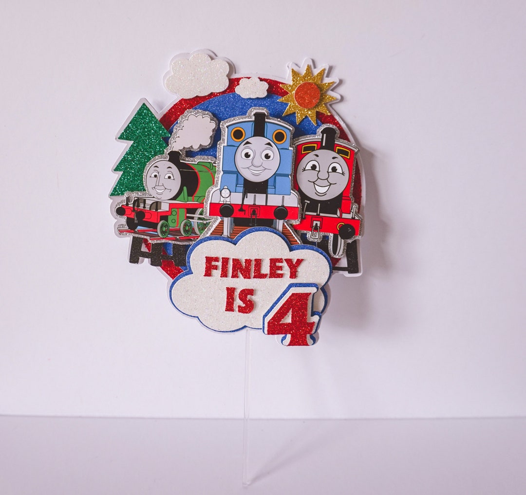 Thomas the Tank Engine Inspired Cake Topper Thomas Cake - Etsy